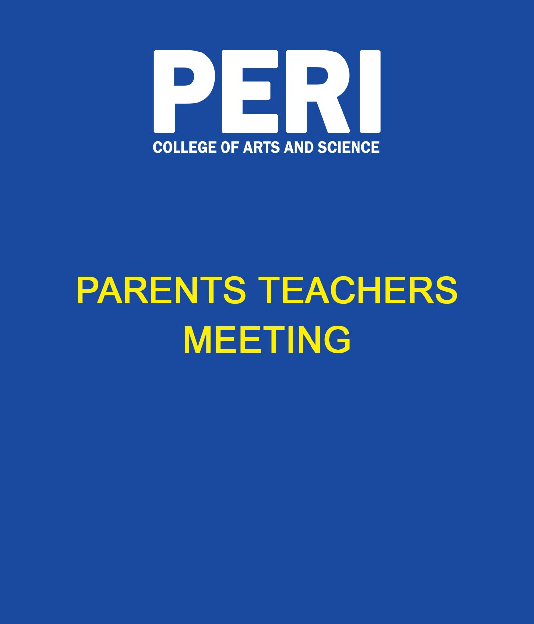 PERI Education | PERI Institute of Technology | PERI College of Arts ...